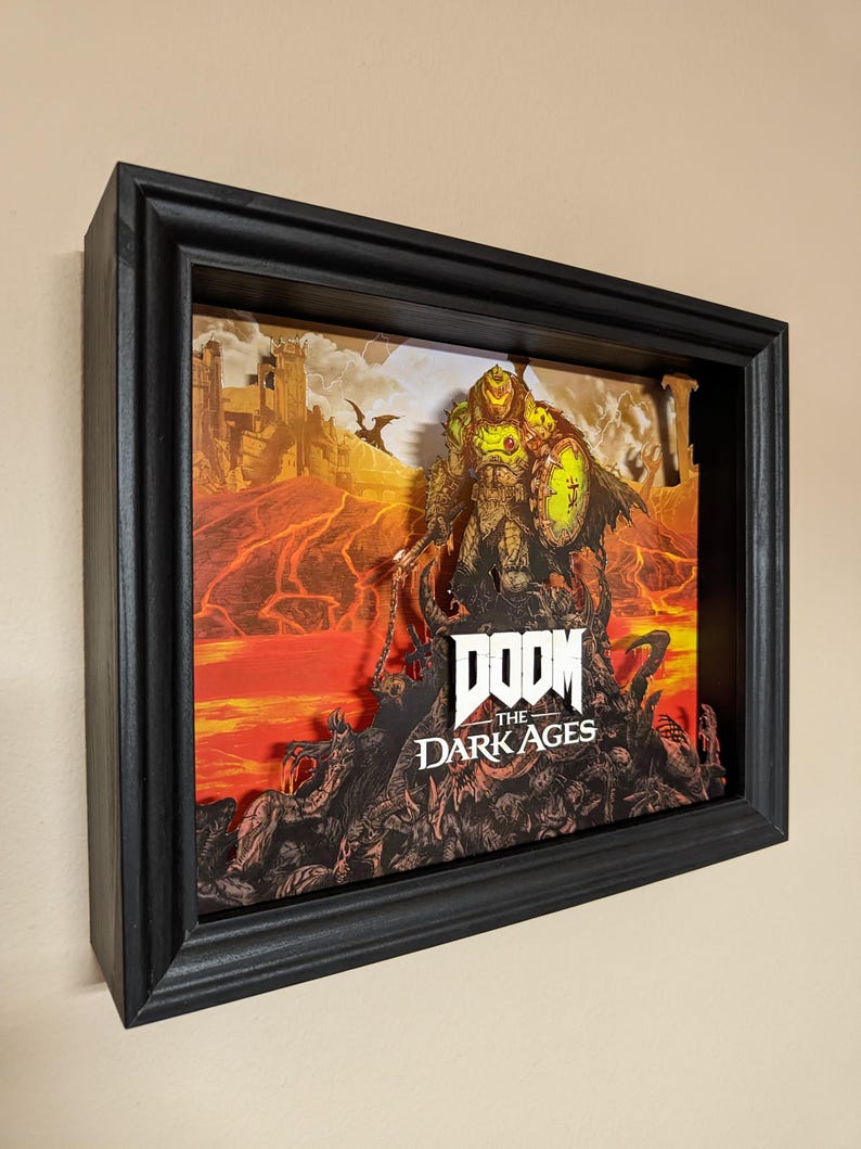 Doom the Dark Ages 3D Shadow Box - Etsy