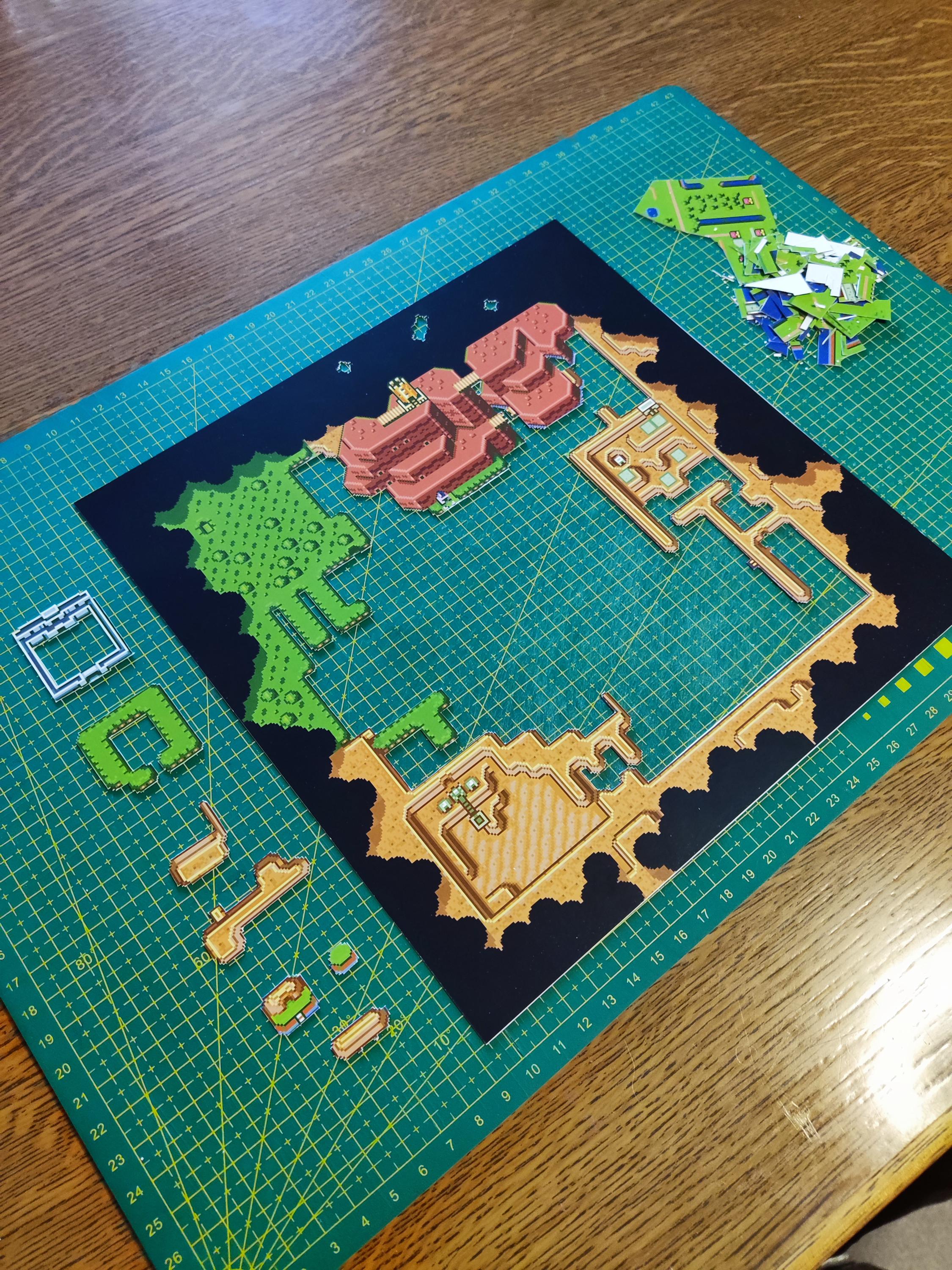 Zelda Hyrule Map 3D Shadow Box - Etsy