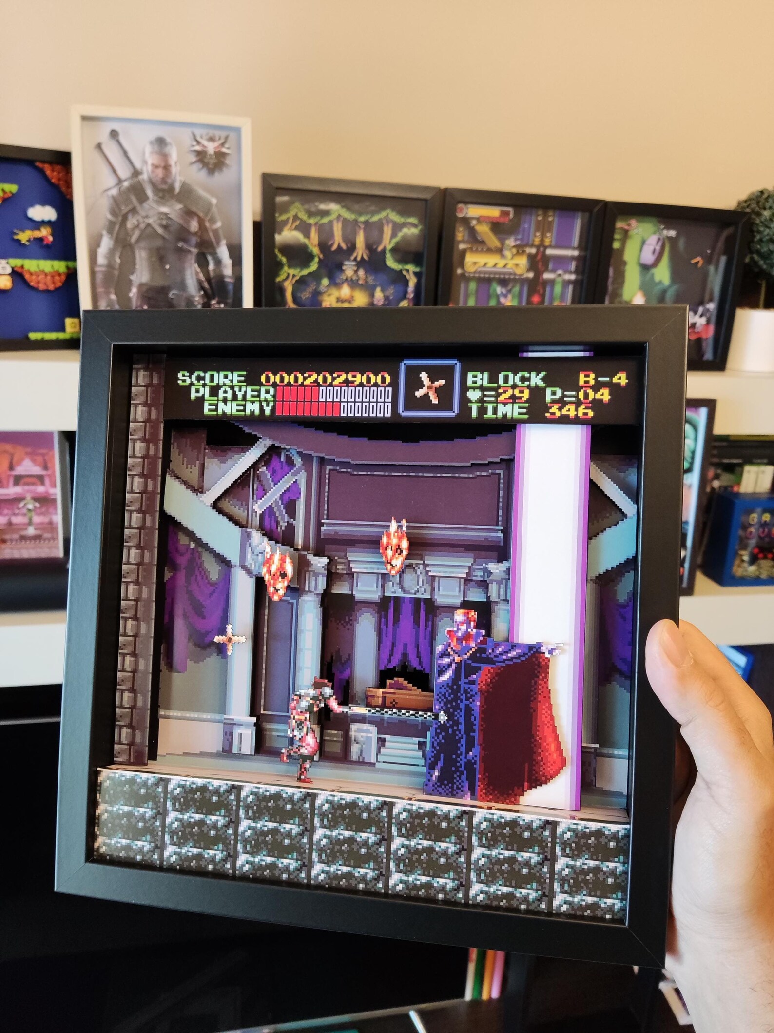 Castlevania IV Final Boss Battle 3D Shadow Box - Etsy