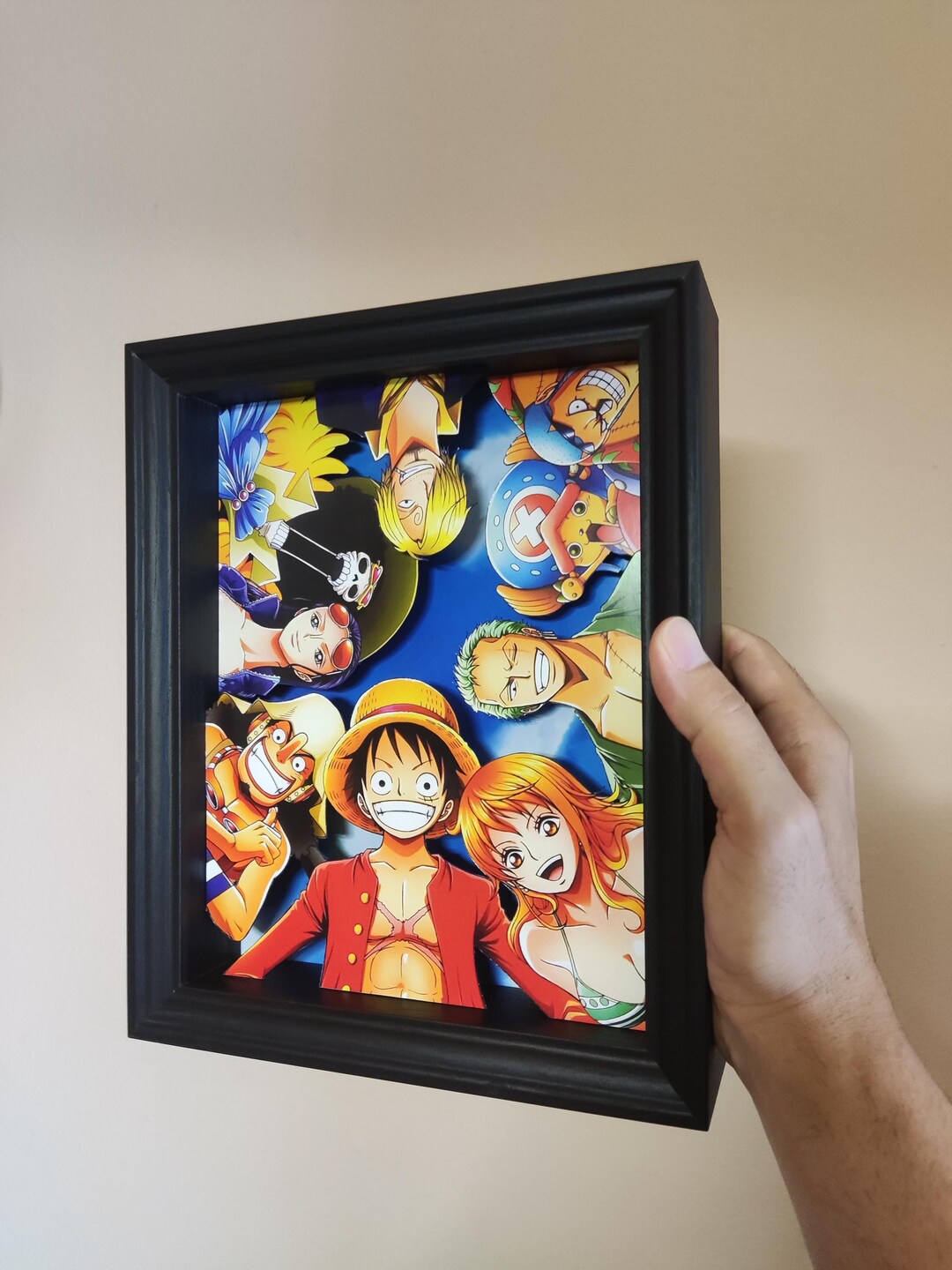 One Piece Characters 3D Shadow Box - Etsy