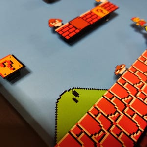 Super Mario Bros 1 3D Shadow Box - Etsy