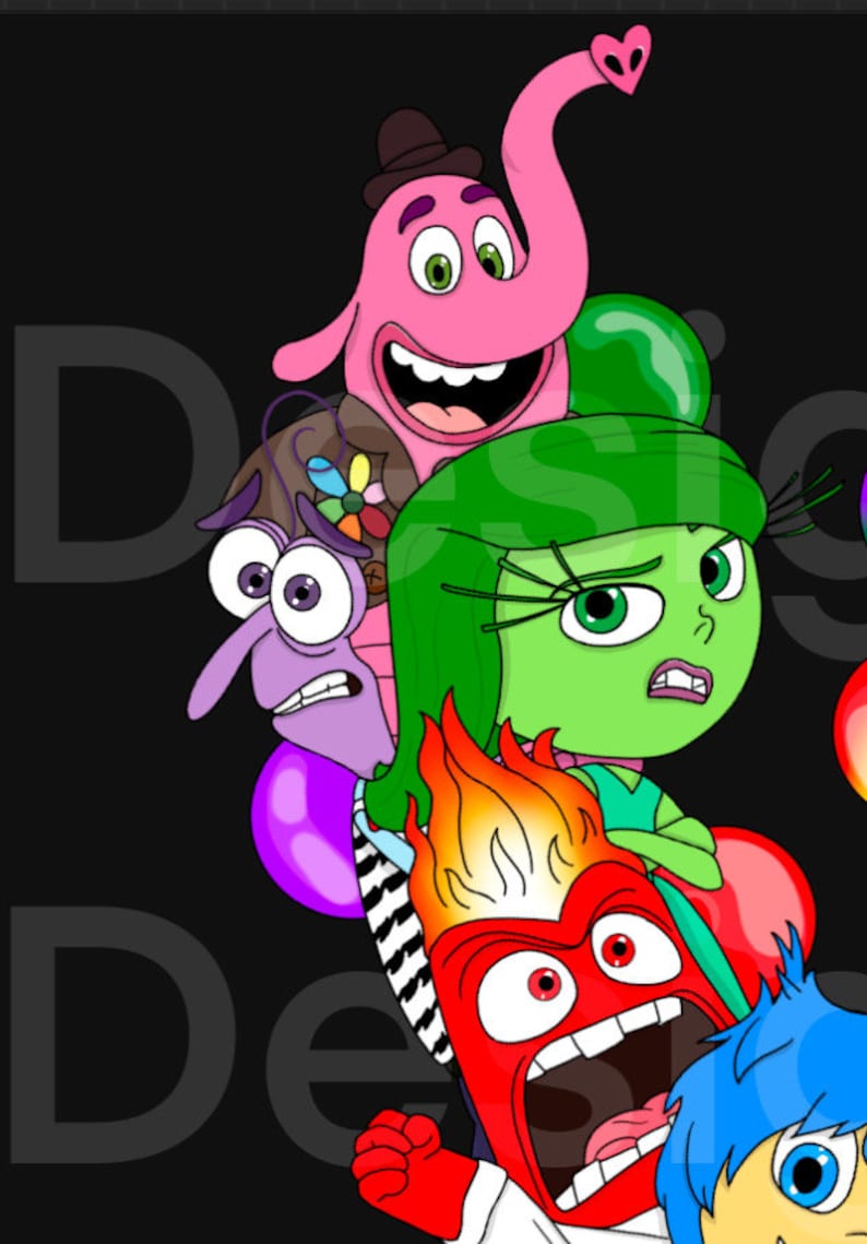 Pixar Inside Out Characters Digital Download Etsy