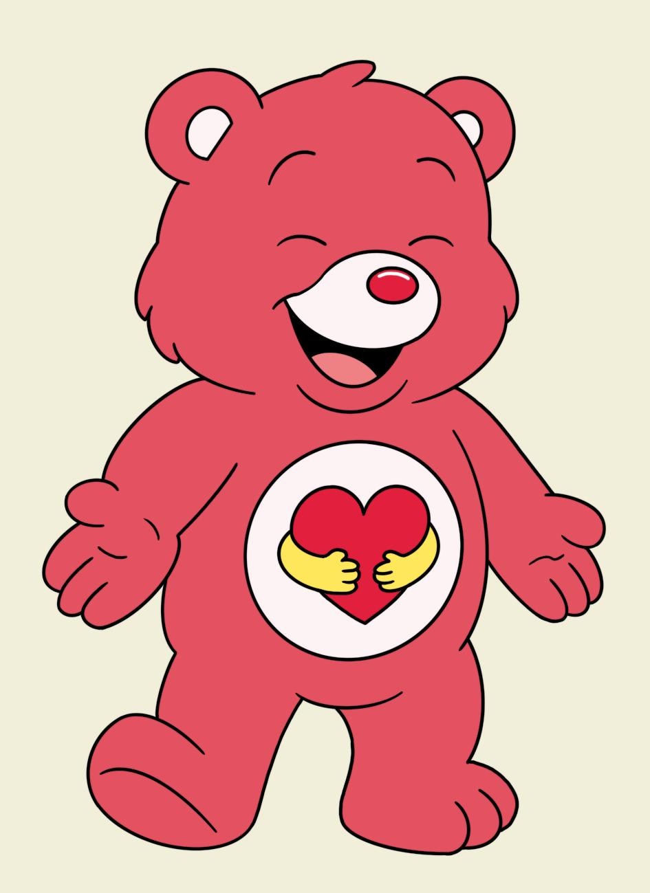 Caring Bear Digital Stickers | Decor, Crafting & Scrapbooking, Fun ...