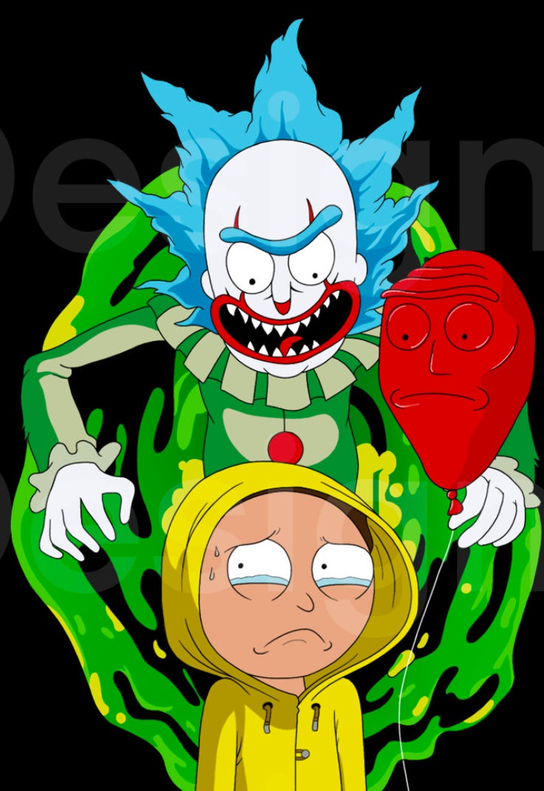 Rick y Morty Halloween Pennywise descarga digital - Etsy México