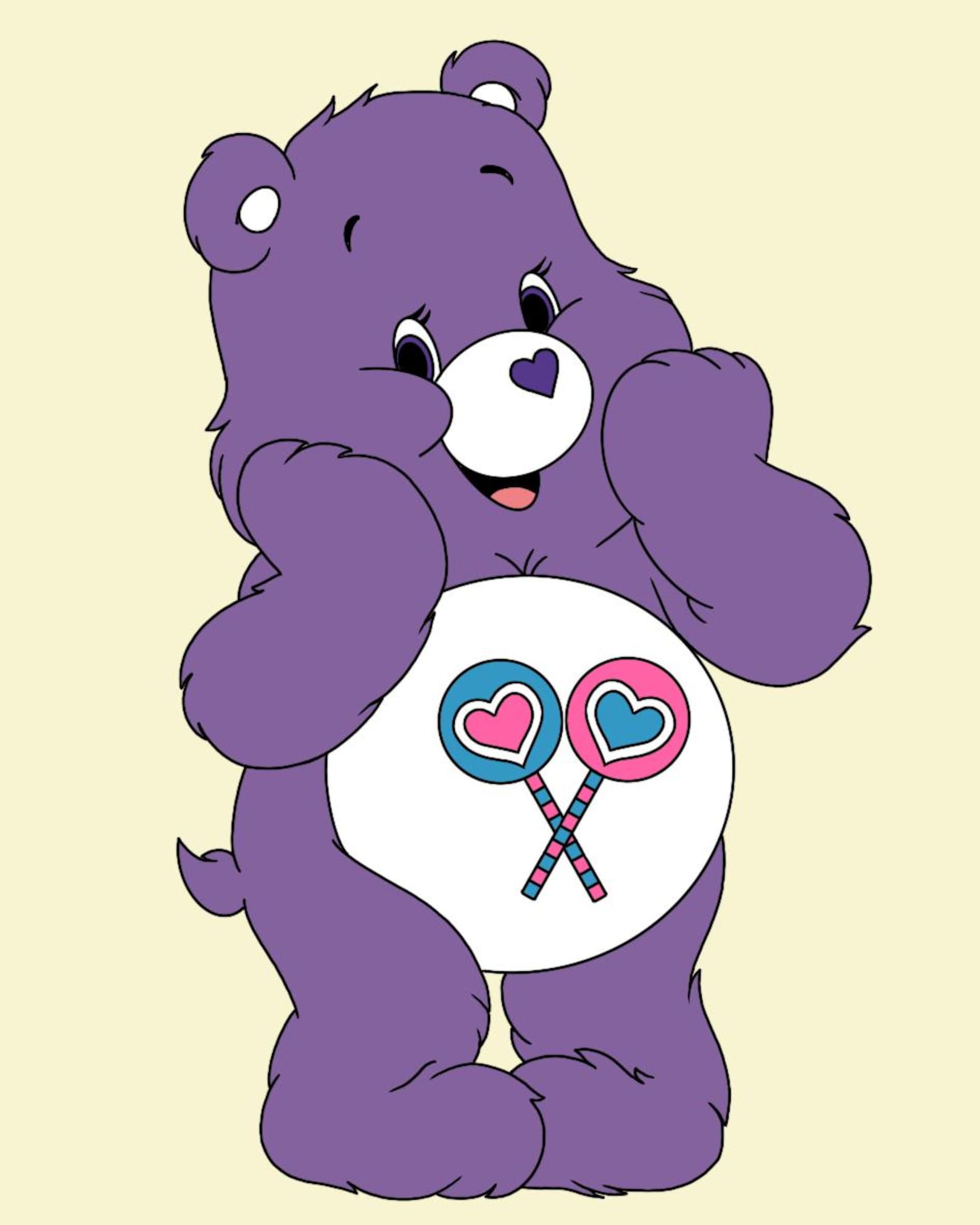 Caring Bear Digital Stickers | Decor, Crafting & Scrapbooking, Fun ...
