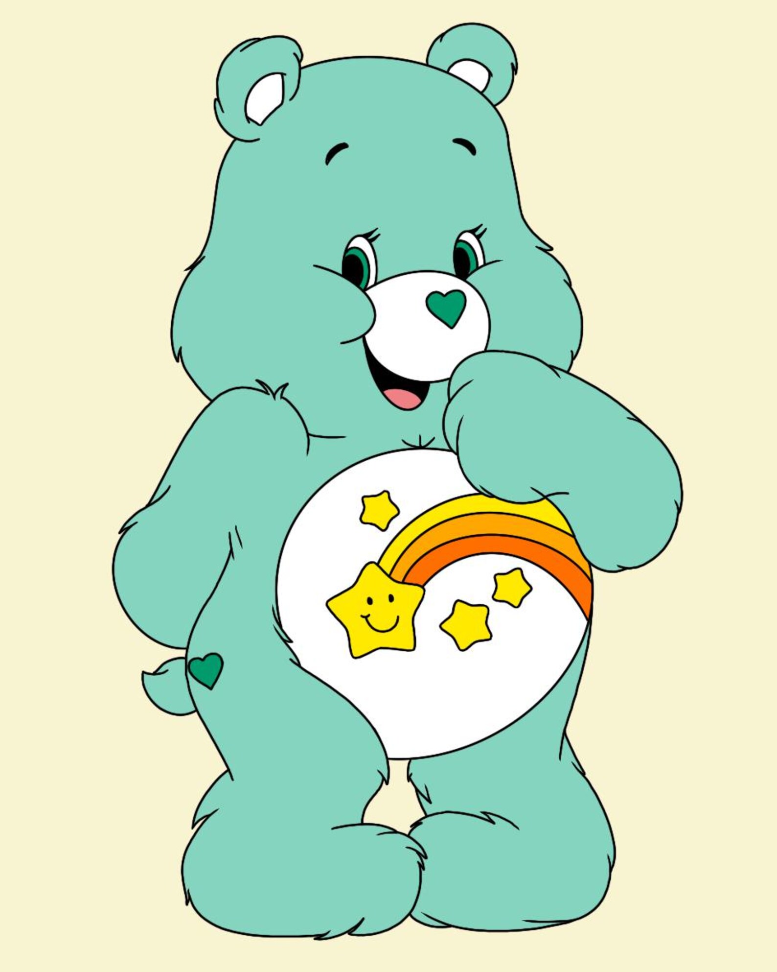 Caring Bear Digital Stickers | Decor, Crafting & Scrapbooking, Fun ...