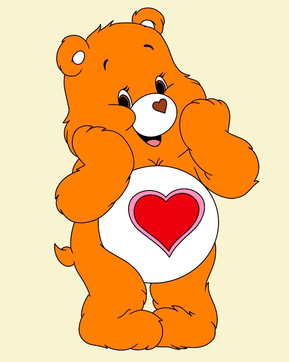 Caring Bear Digital Stickers | Decor, Crafting & Scrapbooking, Fun ...