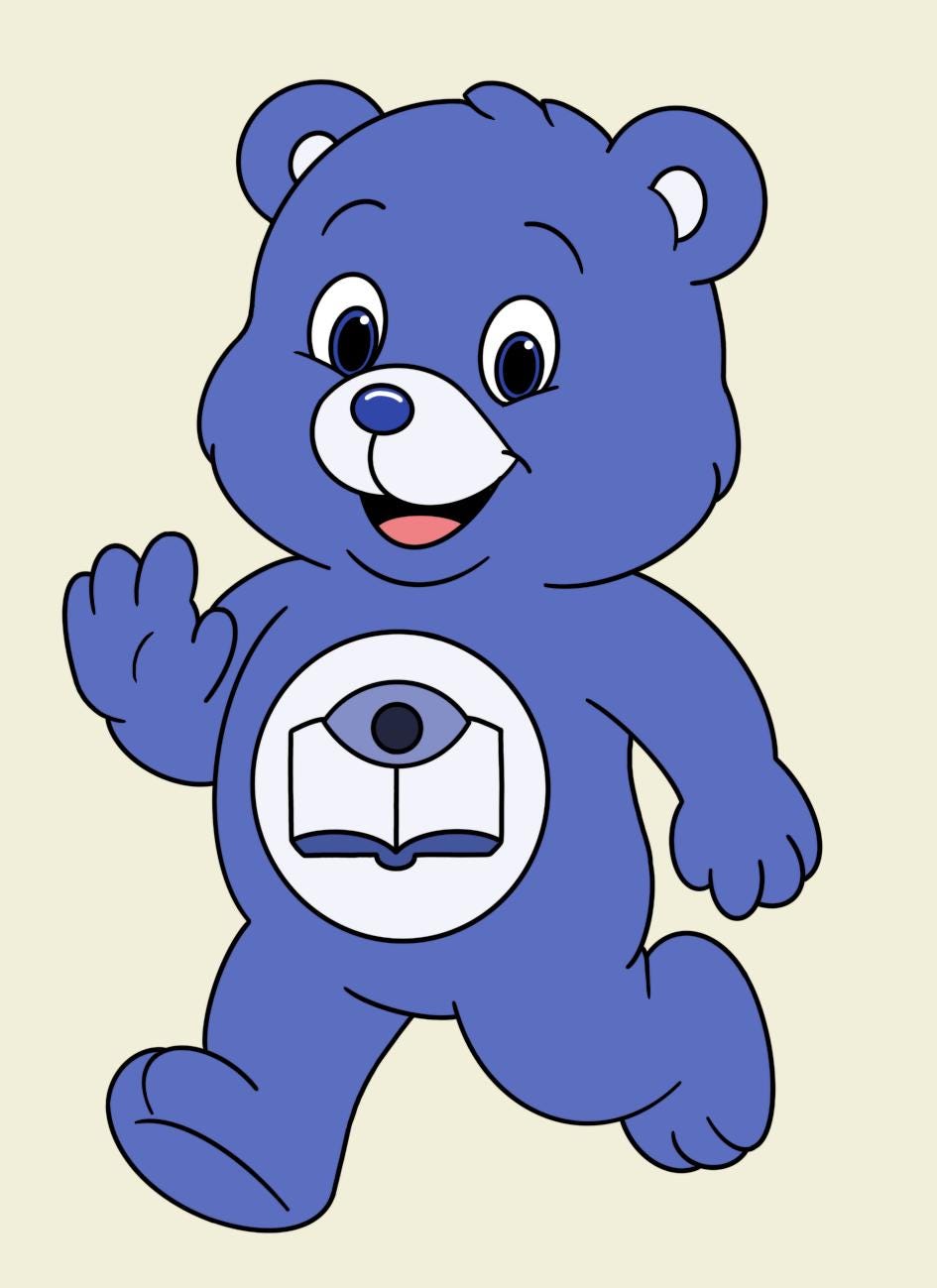 Caring Bear Digital Stickers | Decor, Crafting & Scrapbooking, Fun ...