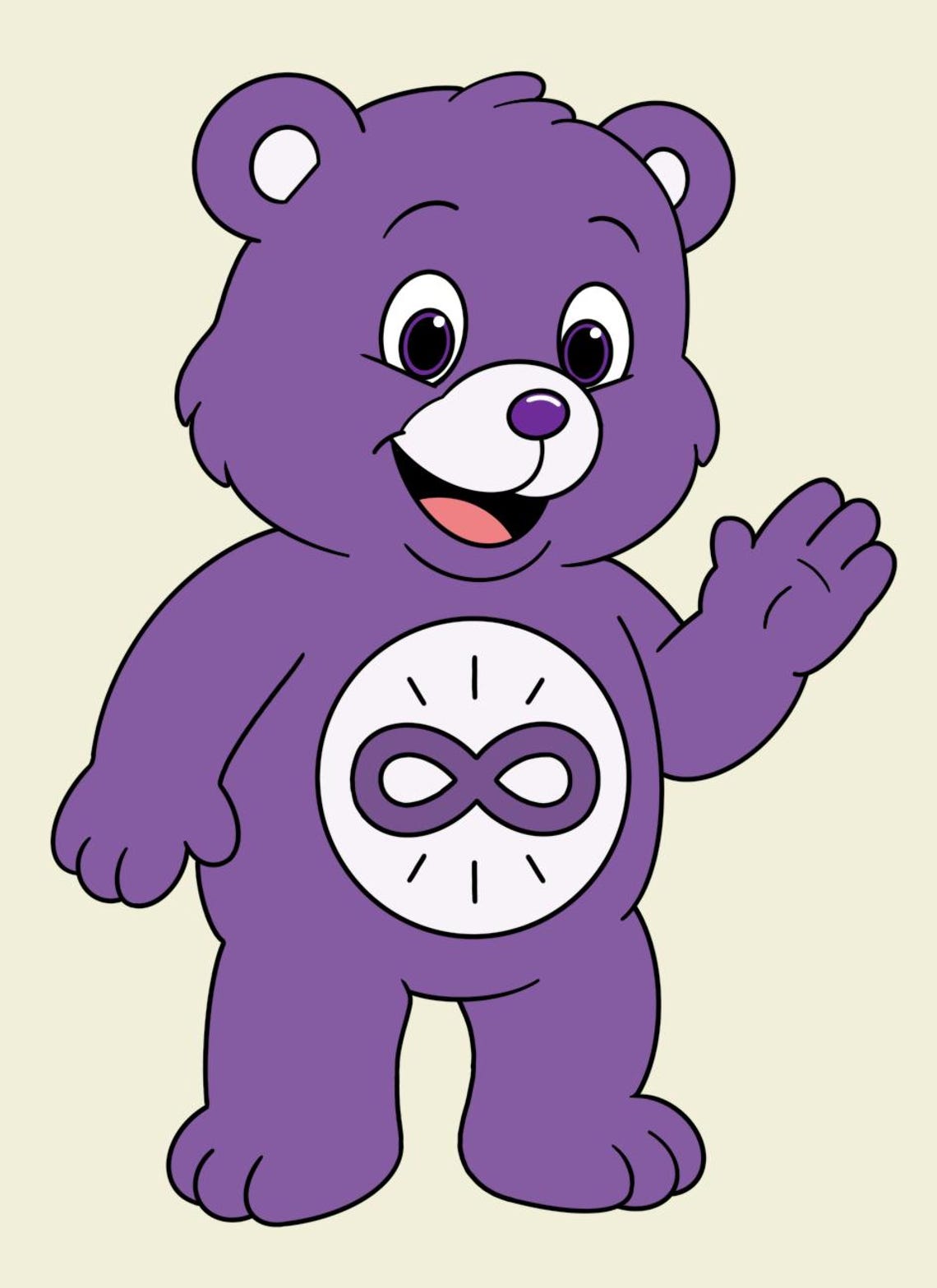 Caring Bear Digital Stickers | Decor, Crafting & Scrapbooking, Fun ...