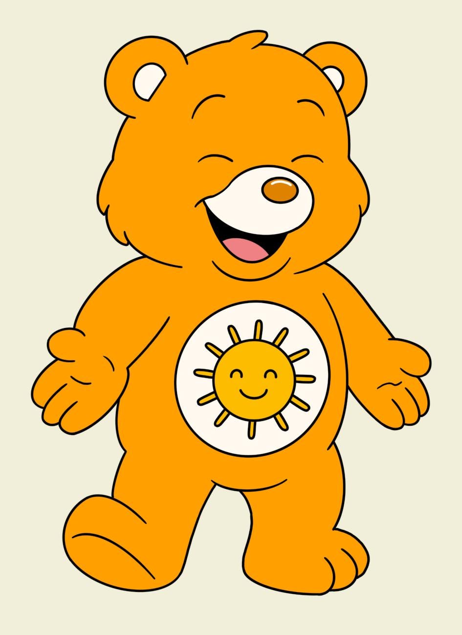 Caring Bear Digital Stickers | Decor, Crafting & Scrapbooking, Fun ...