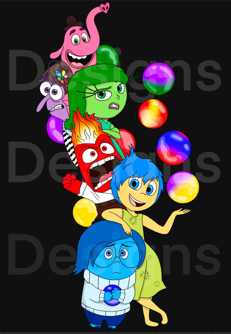 Cartoon Emotions Art Print: Playful Character Poster (digital Download ...