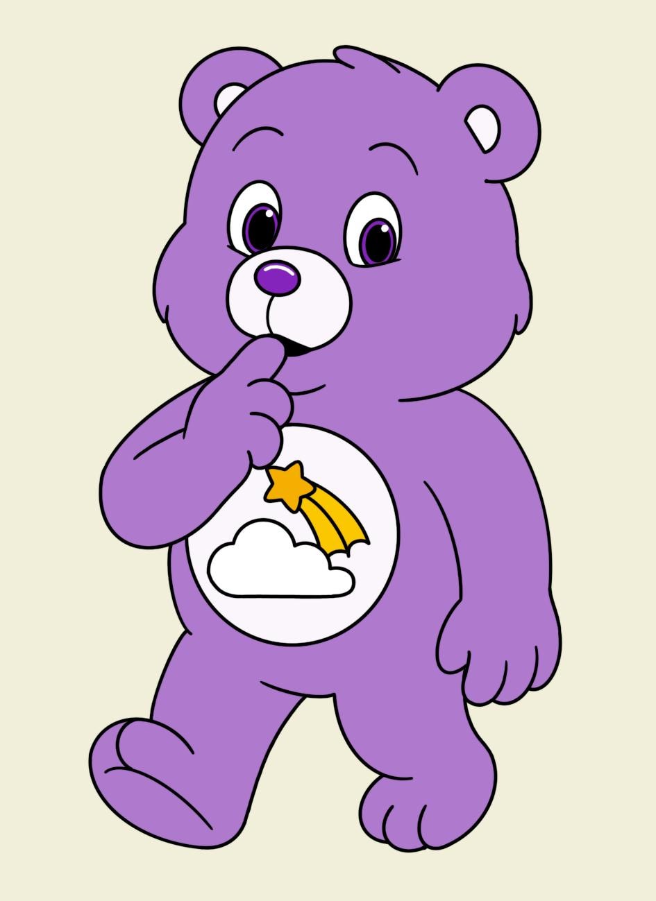 Caring Bear Digital Stickers | Decor, Crafting & Scrapbooking, Fun ...
