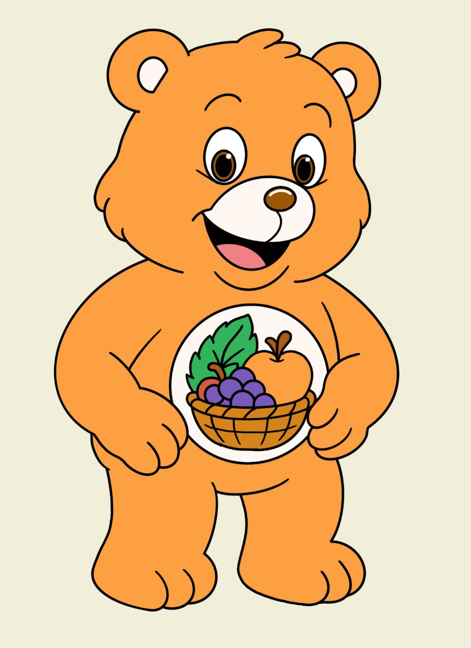 Caring Bear Digital Stickers | Decor, Crafting & Scrapbooking, Fun ...