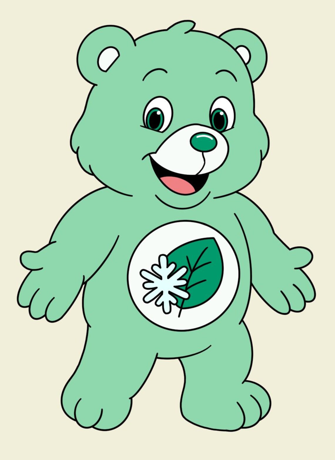 Caring Bear Digital Stickers | Decor, Crafting & Scrapbooking, Fun ...