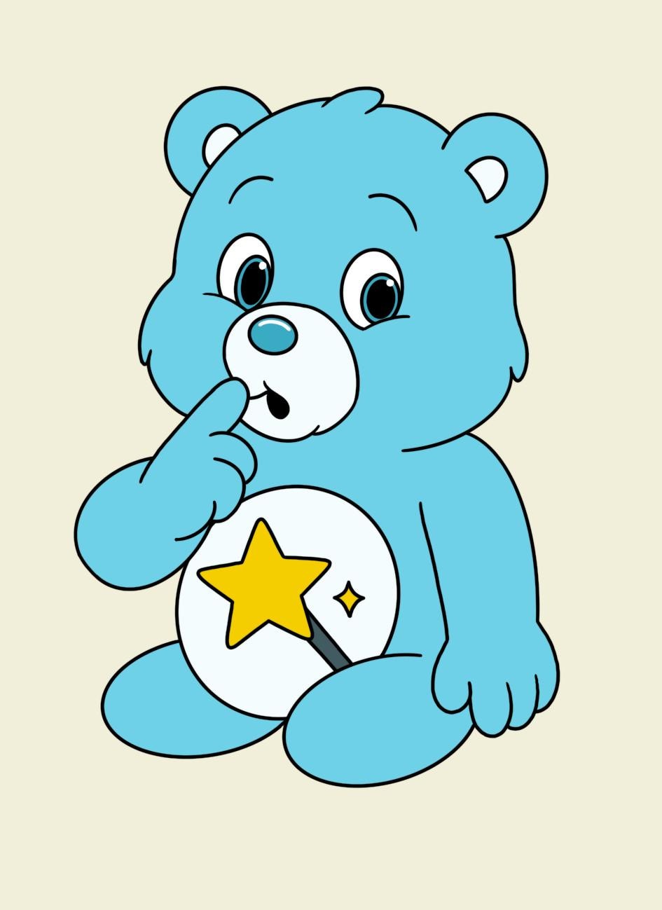 Caring Bear Digital Stickers | Decor, Crafting & Scrapbooking, Fun ...
