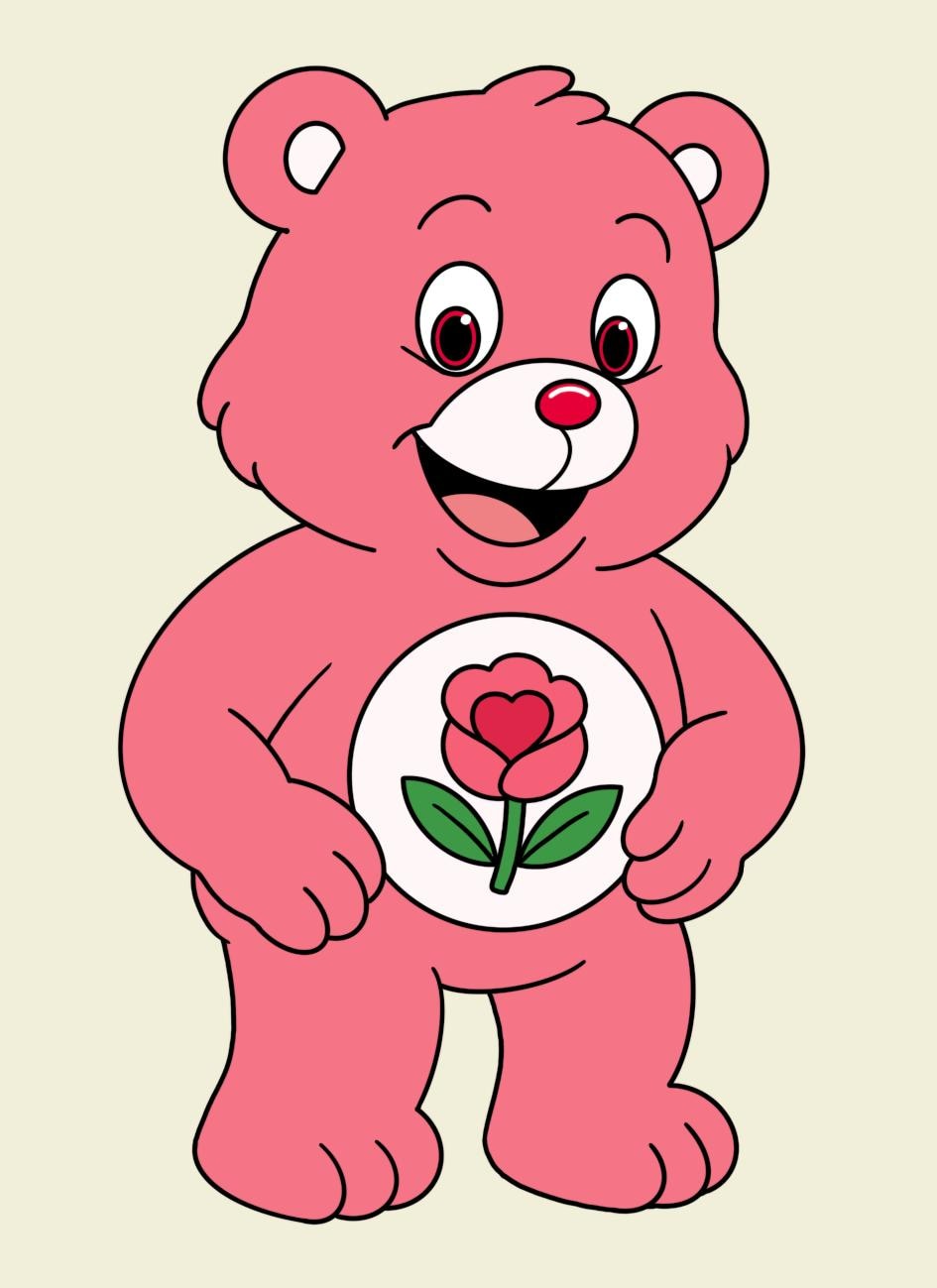 Caring Bear Digital Stickers | Decor, Crafting & Scrapbooking, Fun ...