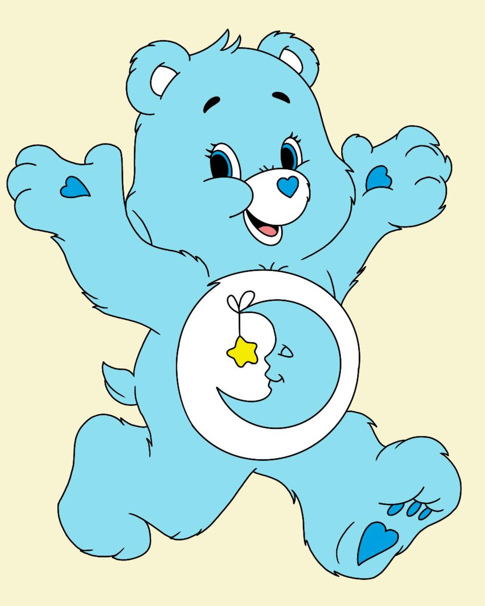 Caring Bear Digital Stickers | Decor, Crafting & Scrapbooking, Fun ...
