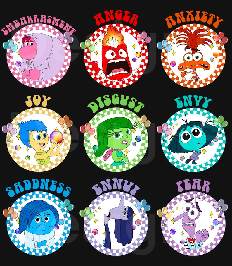 Emotions Inside Characters | Cute Wall Decor, Printable Poster, Cartoon ...