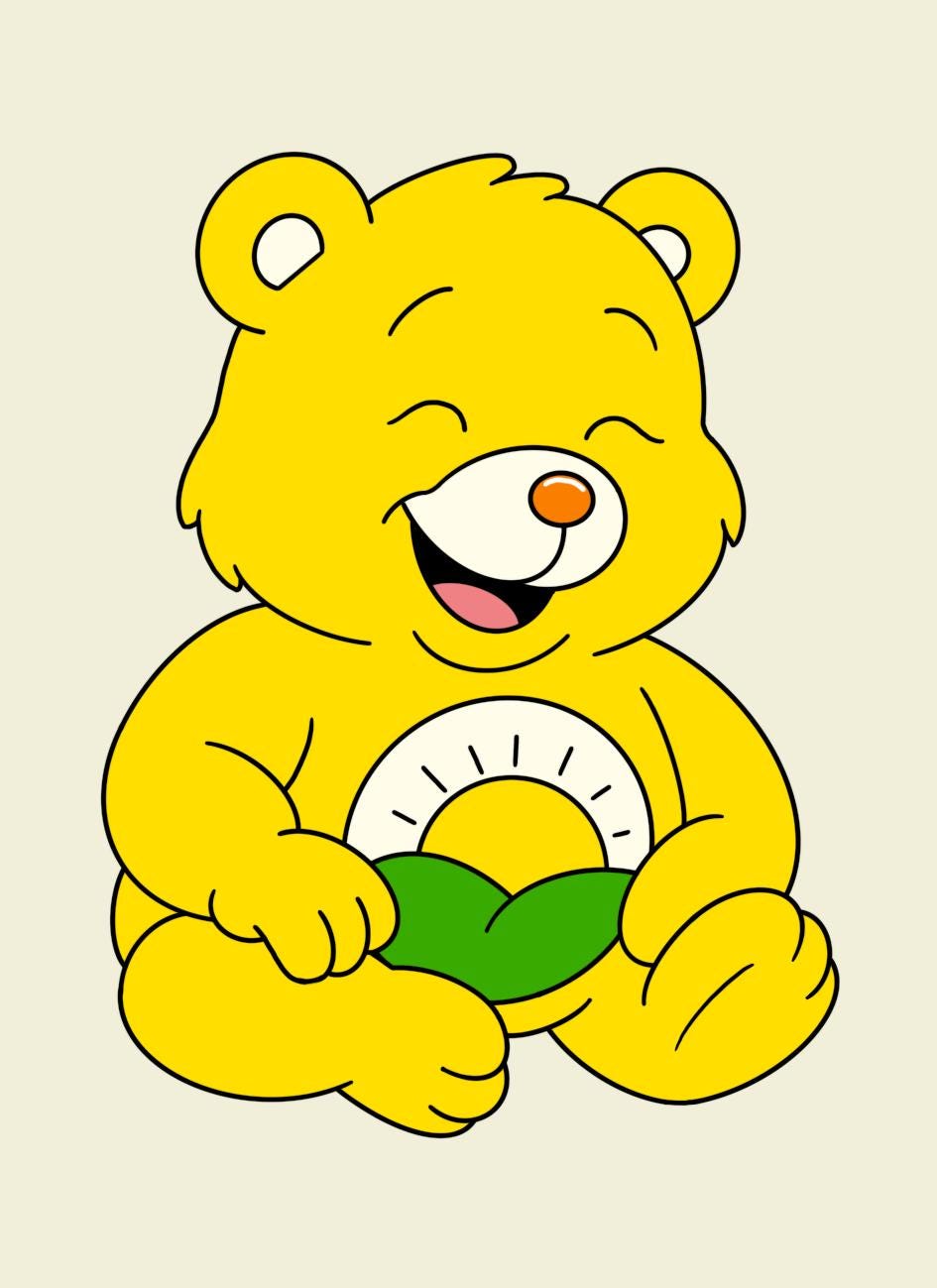 Caring Bear Digital Stickers | Decor, Crafting & Scrapbooking, Fun ...