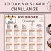 30 Day No Sugar Challenge - Detox Planner - No Sweet Tracker - Stop ...