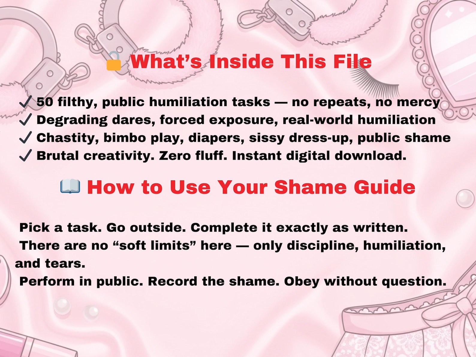 50 Public Sissy Humiliating Tasks Guide For Sissies Femdom 50-public-sissy-humiliating-tasks-guide-for-sissies-femdom