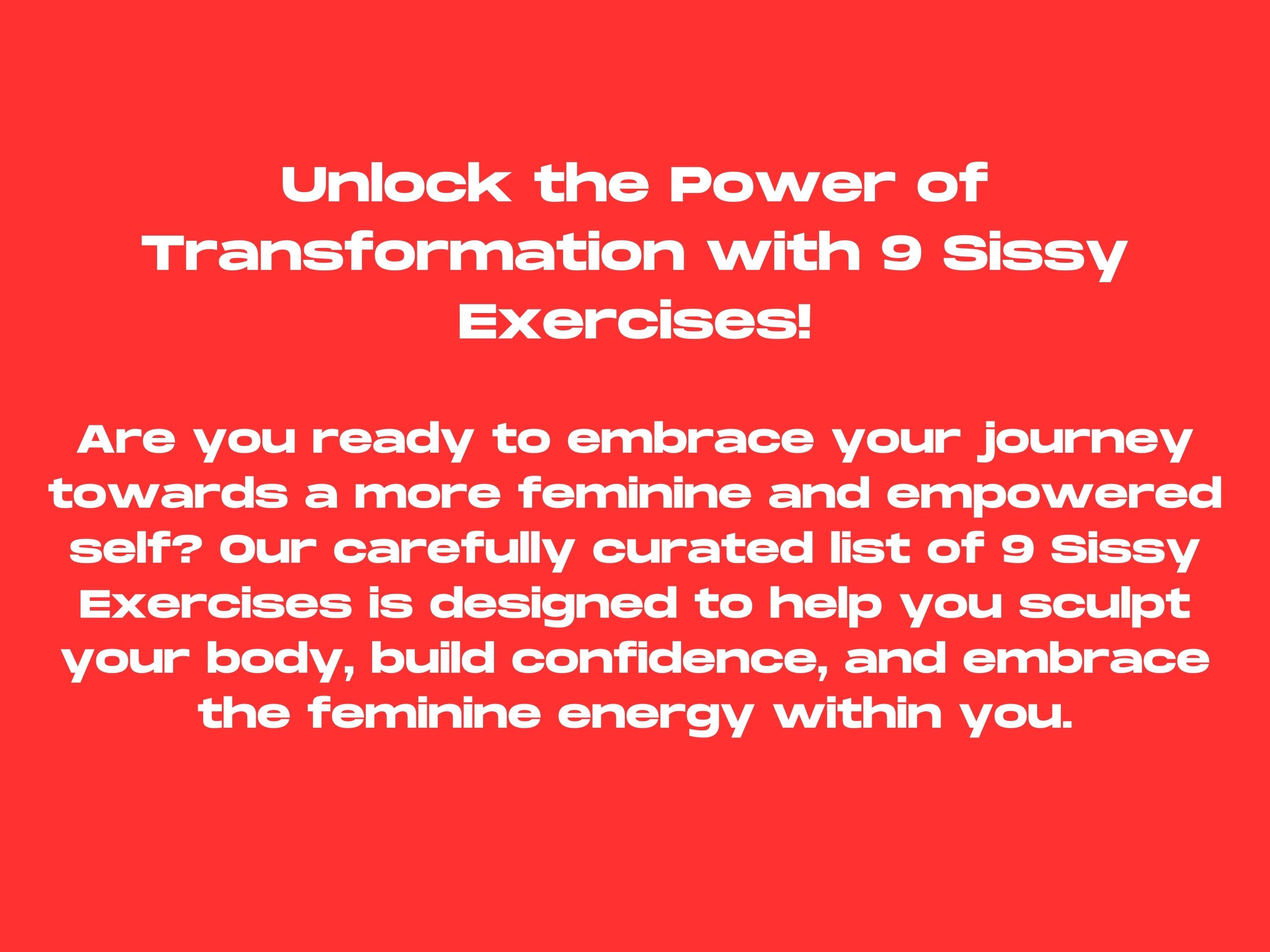 9 Sissy Exercise - for Sissies and Femboys - Feminize Your Body ...