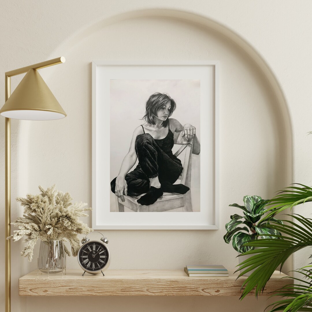 Custom Portrait Drawing in Graphite, Drawing Made to Order, Original ...