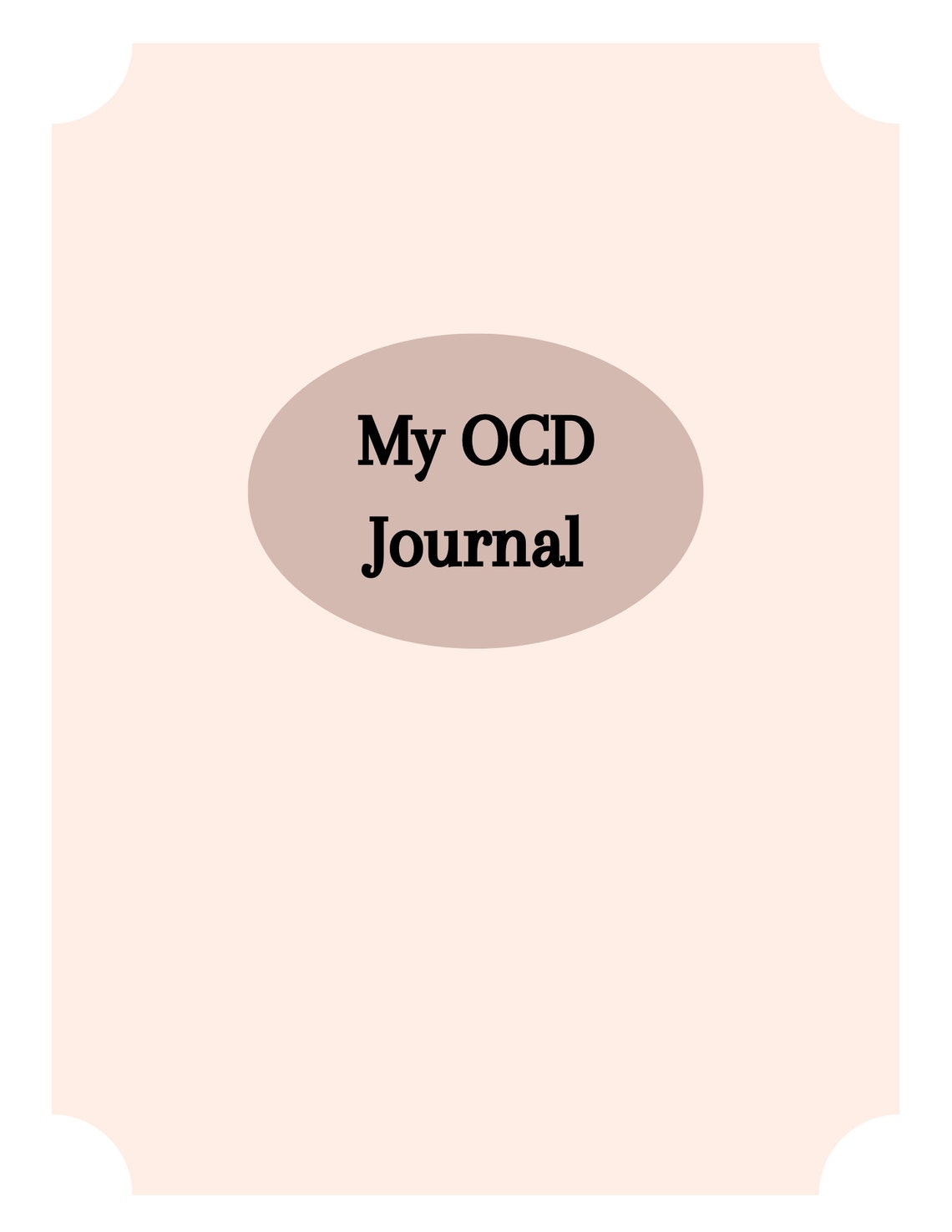 OCD Journal - Etsy