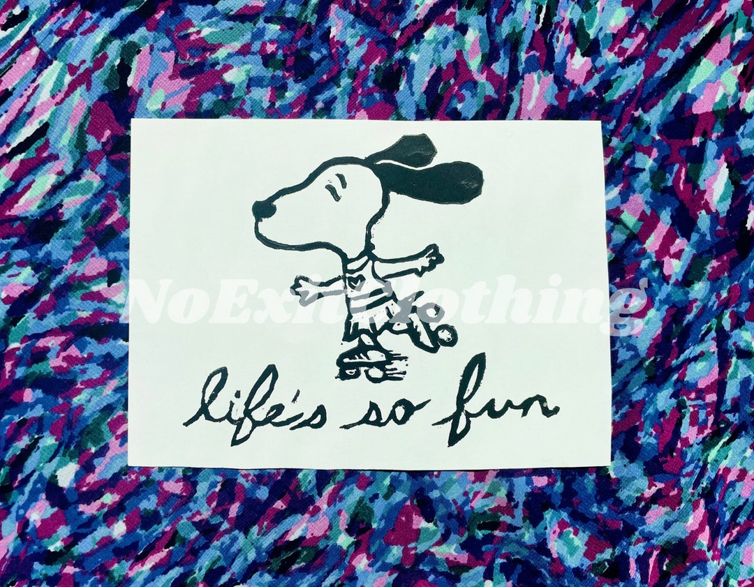 Snoopy Boygenius MUNA lifes so Fun Silk Chiffon - Etsy
