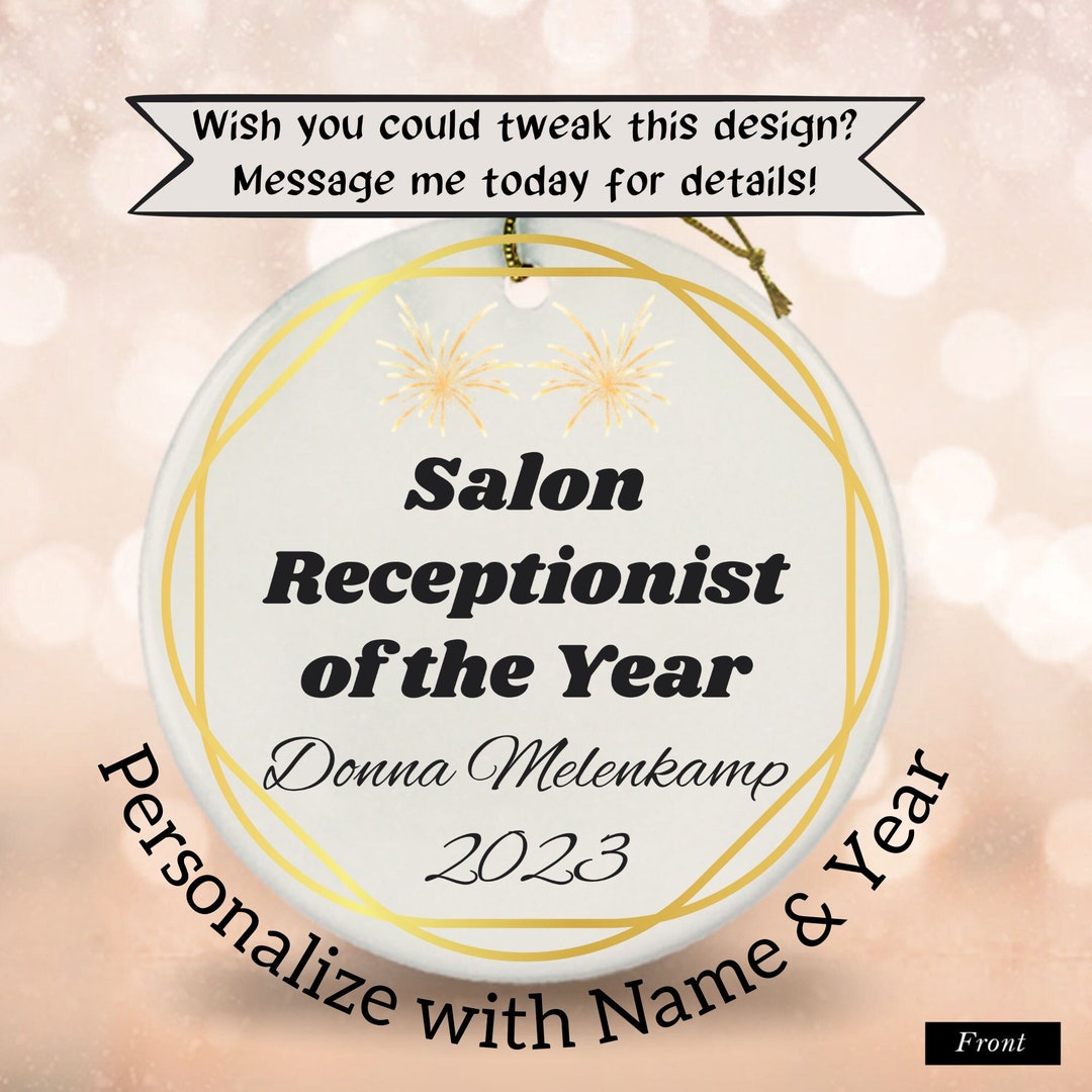 Salon Receptionist Gifts, Personalized Salon Receptionist, Salon ...
