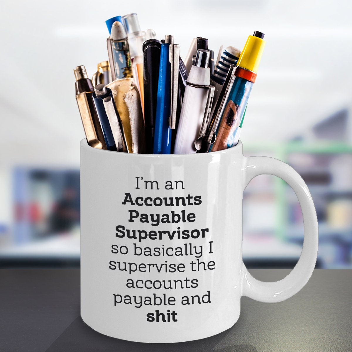 Accounts Payable Supervisor Mug, Accounts Payable Manager Gifts, Funny ...