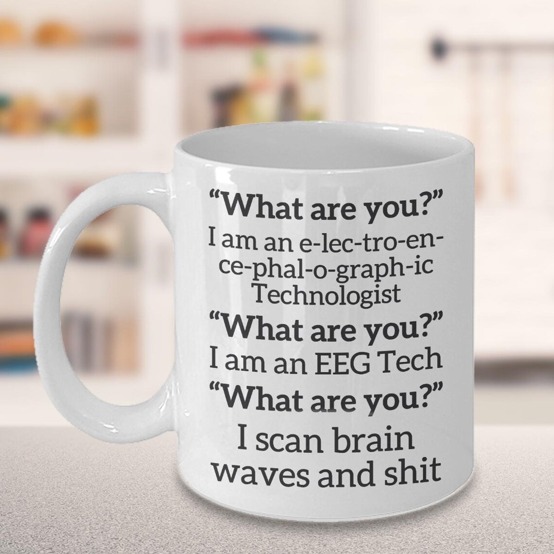 Eeg Technologist Mug, Electroencephalographic Technologist Gifts, Eeg ...