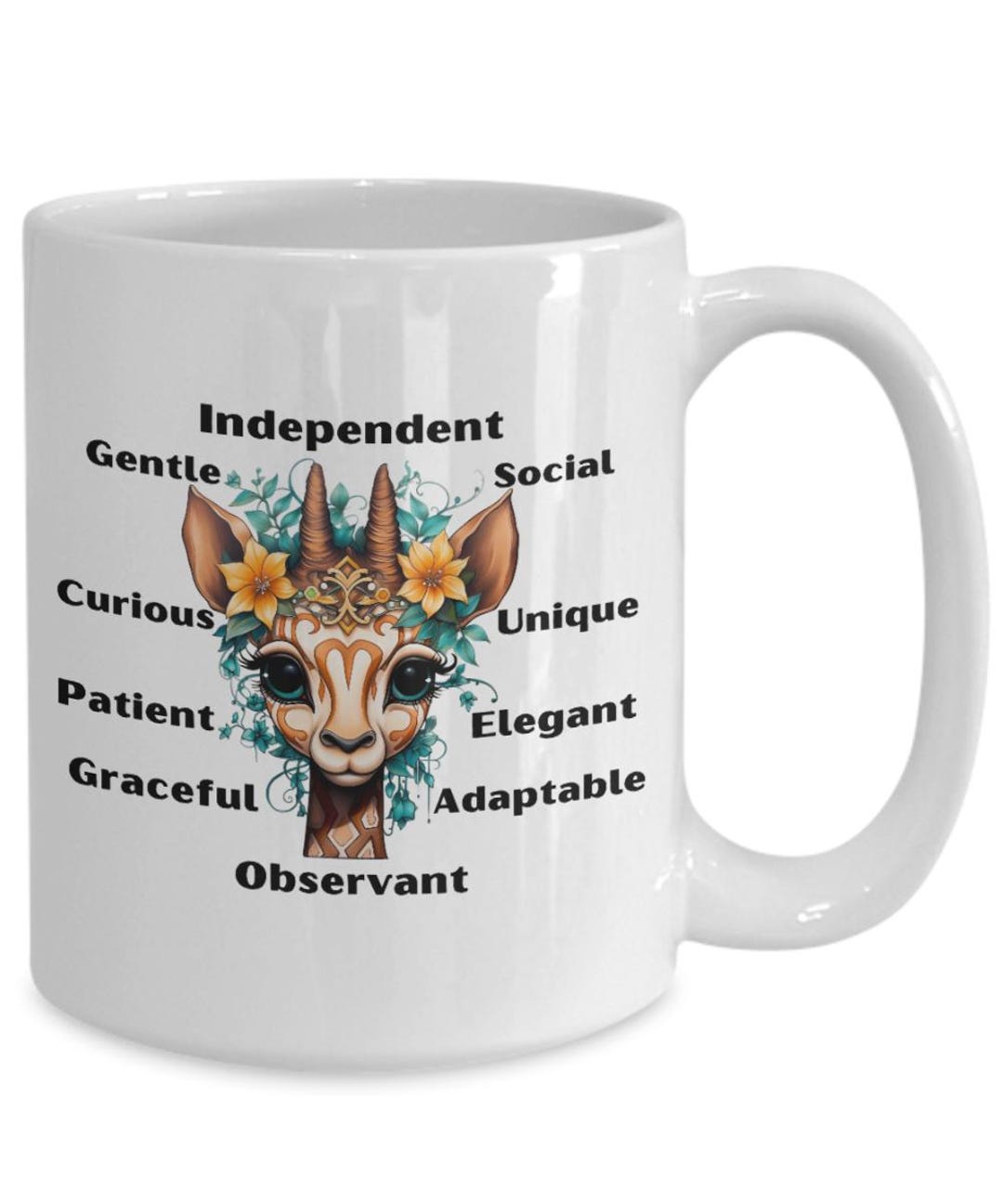 Giraffe Coffee Mug, Giraffe Cup, Giraffe Gift, Giraffe Cute, Giraffe ...
