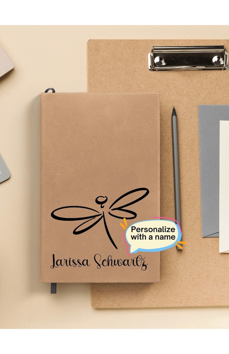Dragonfly Journal, Dragonfly Notebook, Personalized Notebook ...