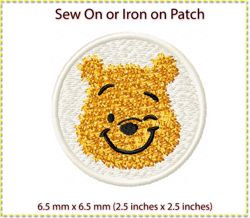 Winnie the Pooh Patch: Sew on or Iron on (2.5 Inches) - Etsy