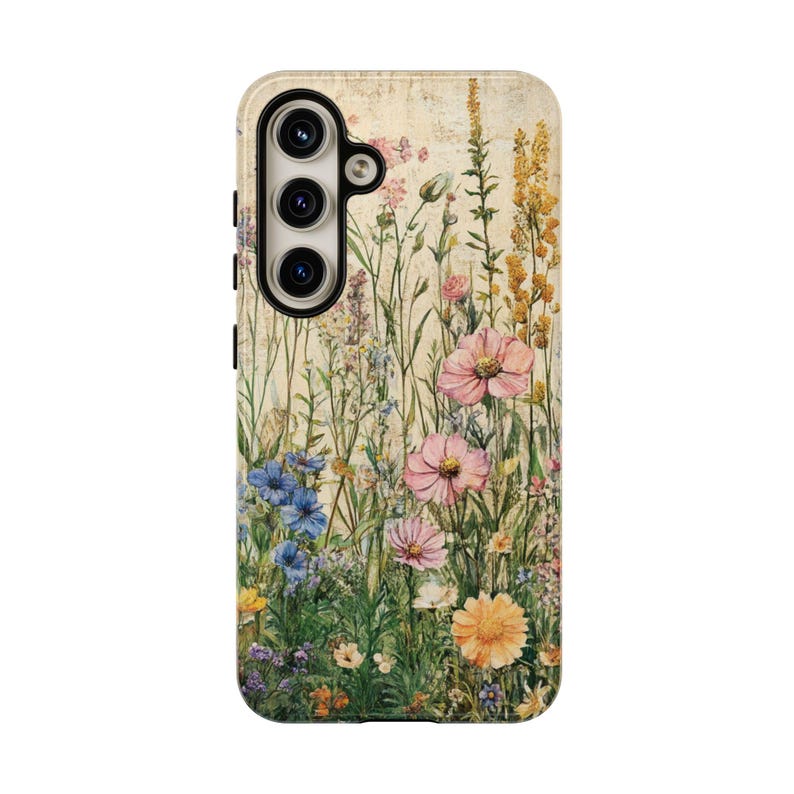 Vintage Wildflowers Phone Case Bohemian Wildflower Phone Case Floral ...