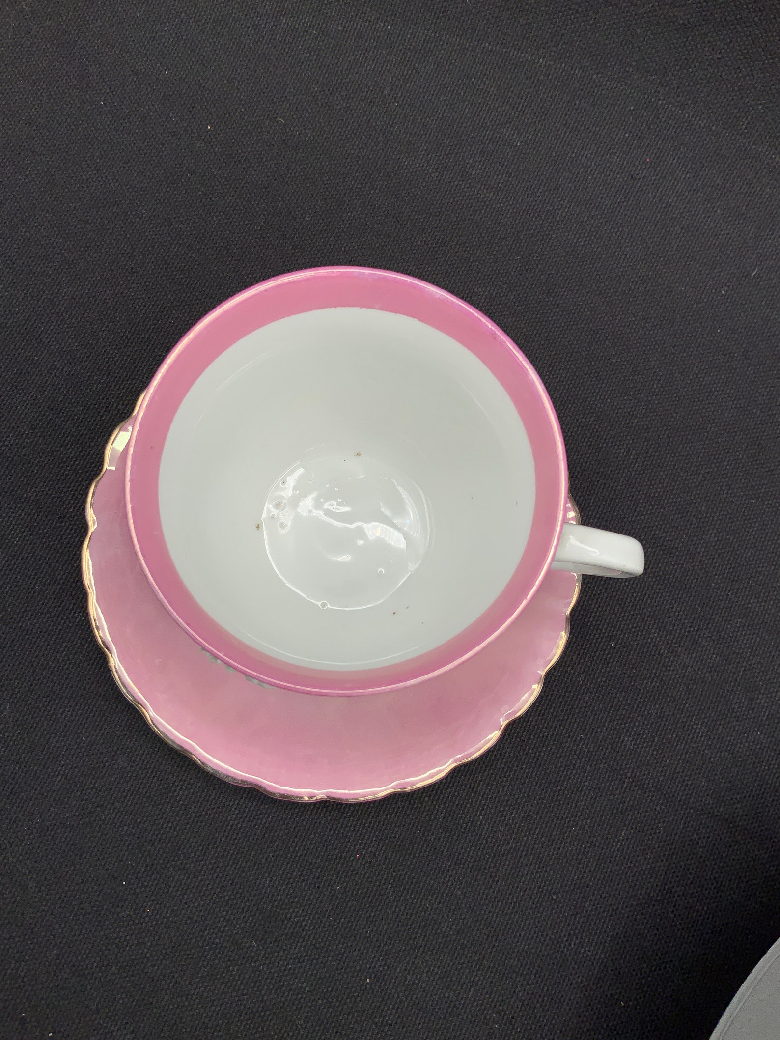 Vintage German Teacup and Saucer Set: Hand-painted Floral Porcelain ...
