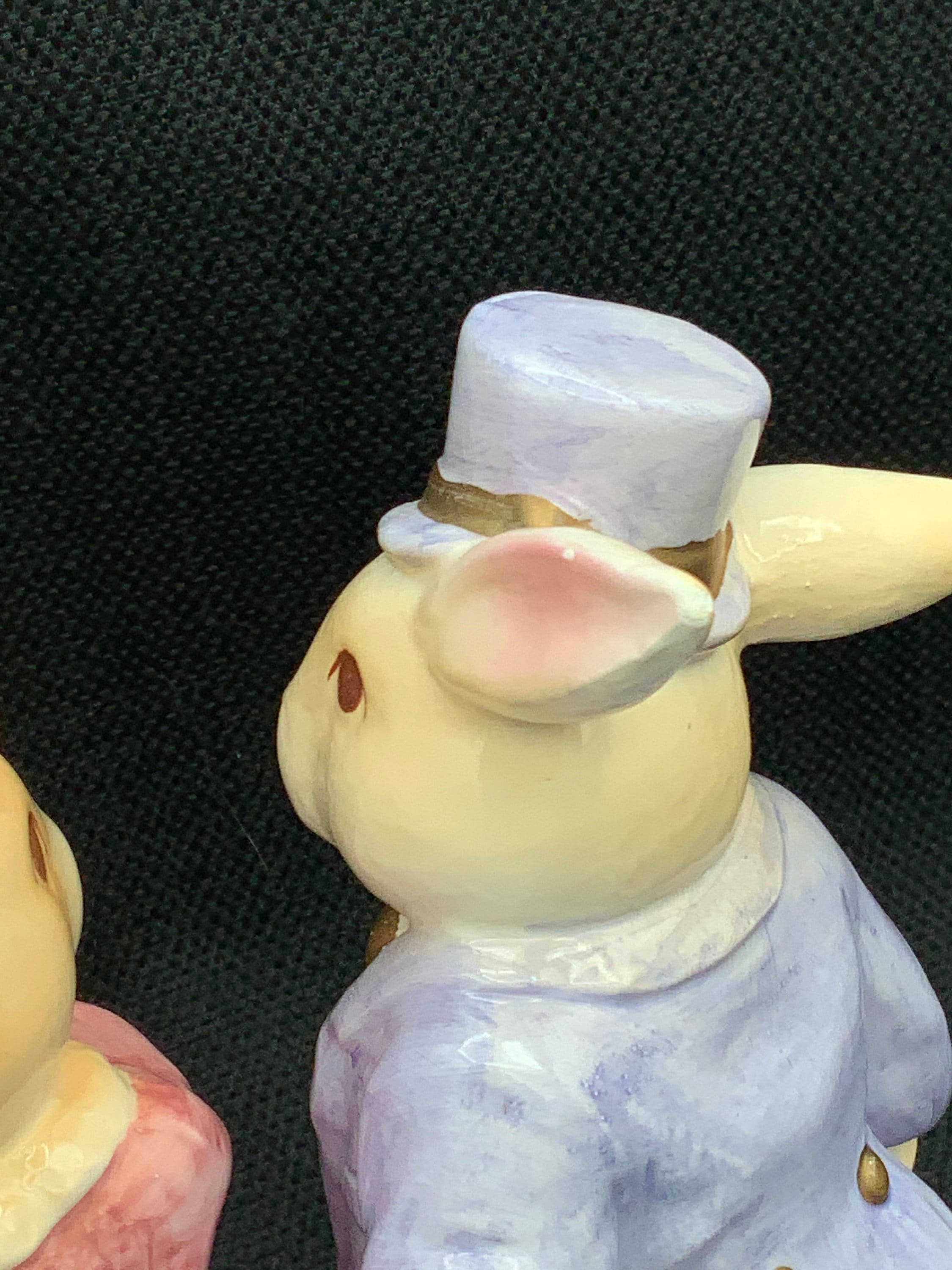 Collectible Rabbit Couple, Vintage Ceramic Bride and Groom Bunnies ...