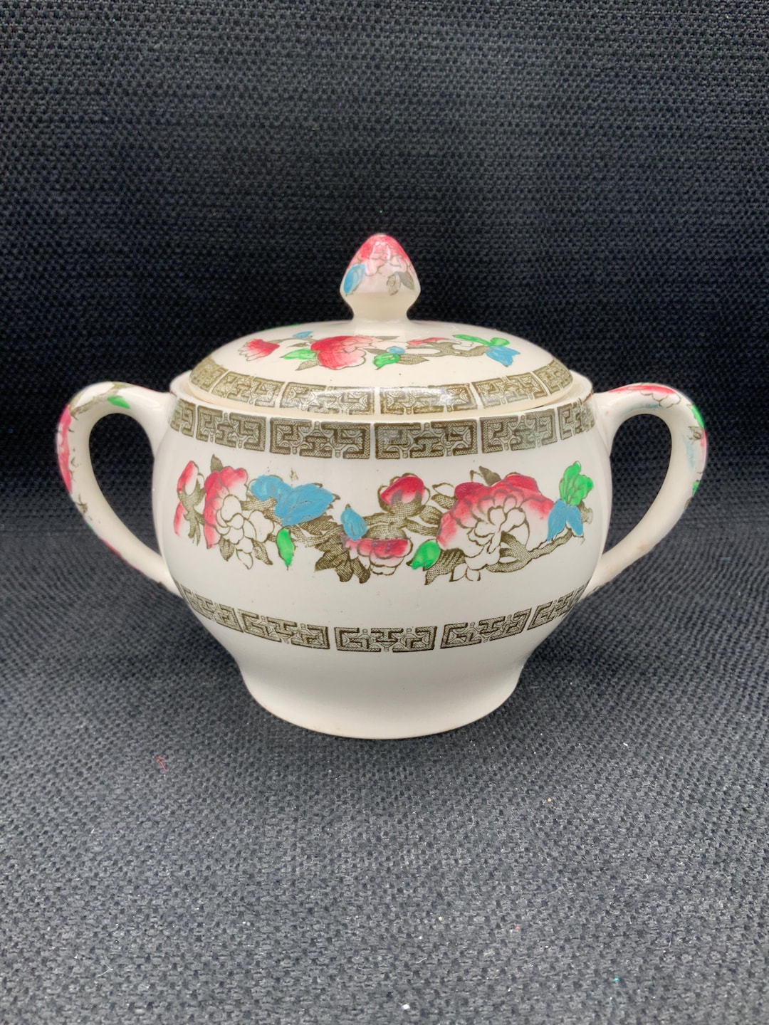 Indian Tree Porcelain Sugar Bowl With Lid, English Collectible - Etsy