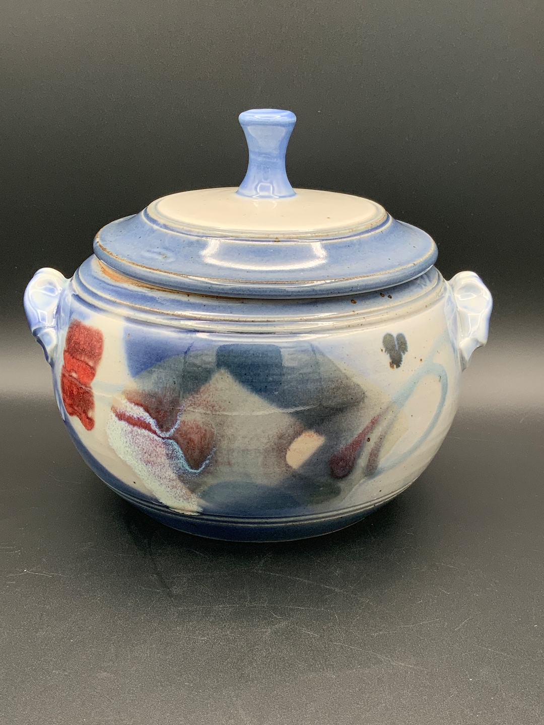 Stoneware Pottery Tureen by James Brooke: Covered Serving Bowl ...