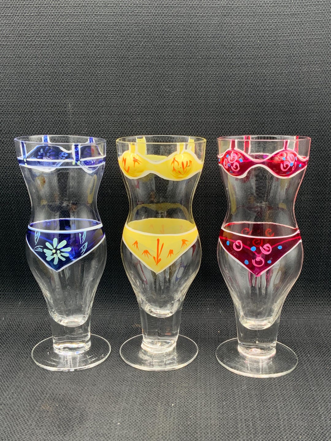 Bikini Glass Tumbler, Beach Glassware, Poolside Drinkware, Summer Party ...