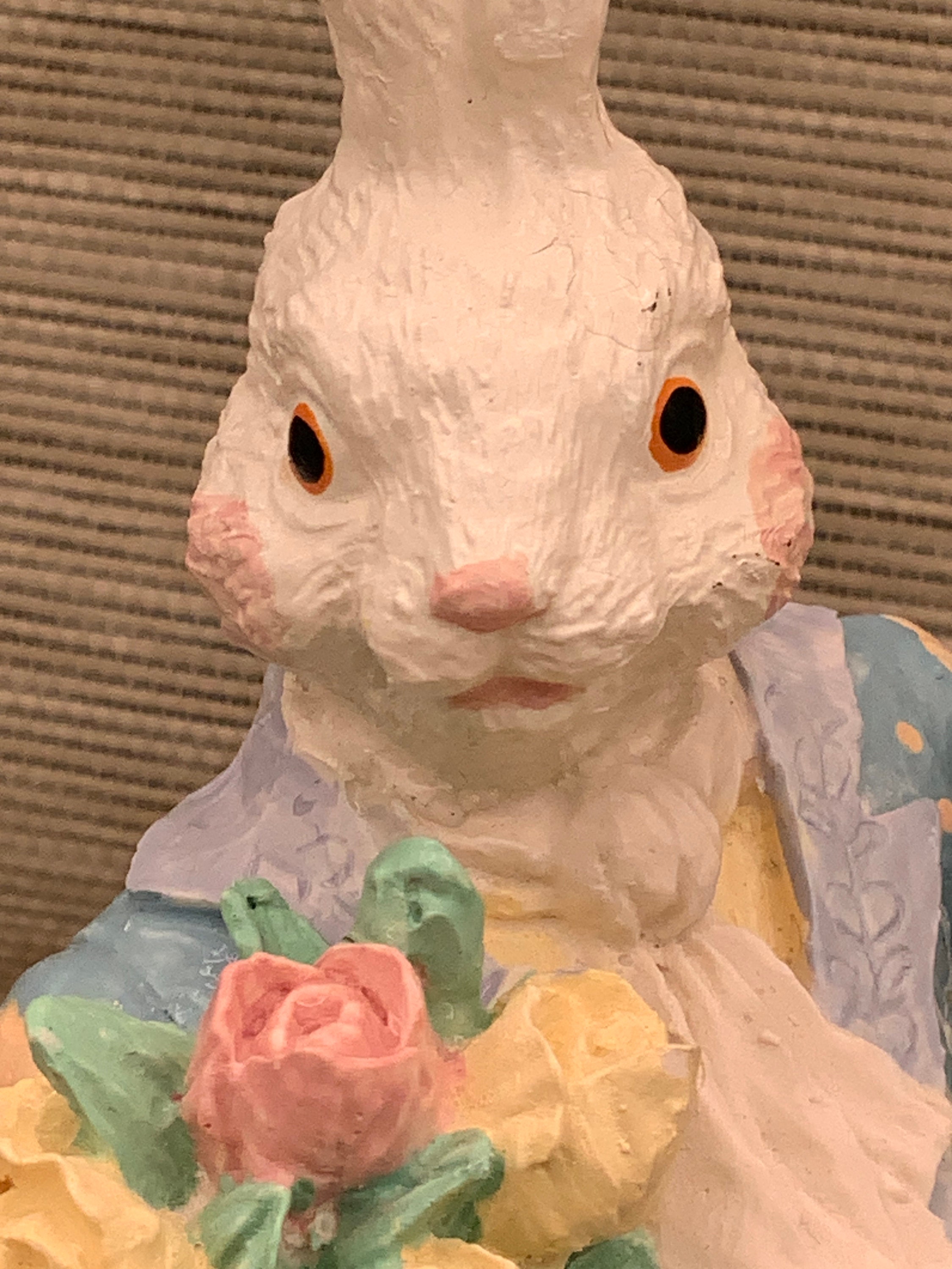 Victorian Bunny Candlestick, Bunny Decor, Victorian Home Decor, Easter ...