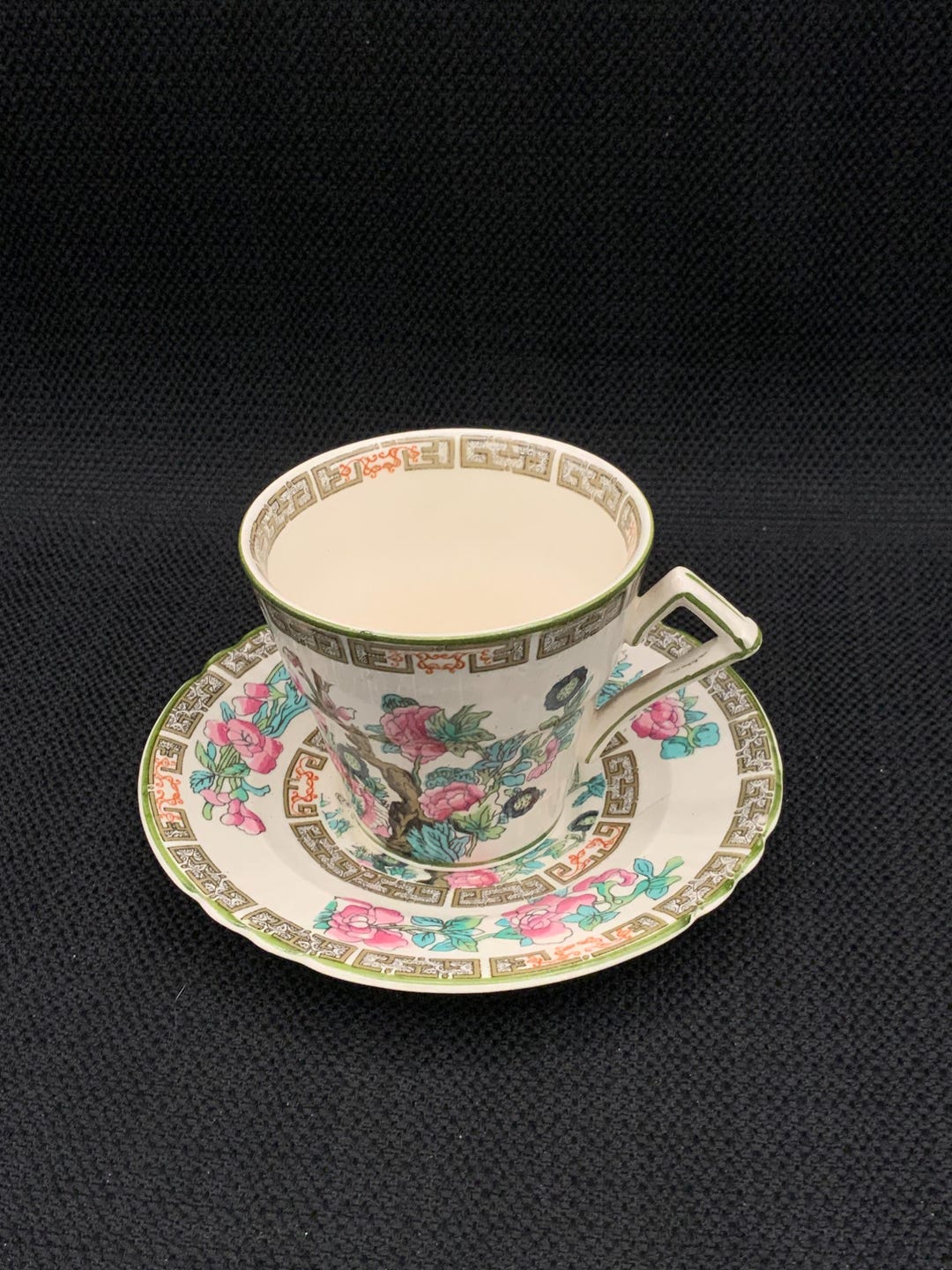 Vintage Myott Coffee Cup, Indian Tree Pattern Saucer, Collectible ...