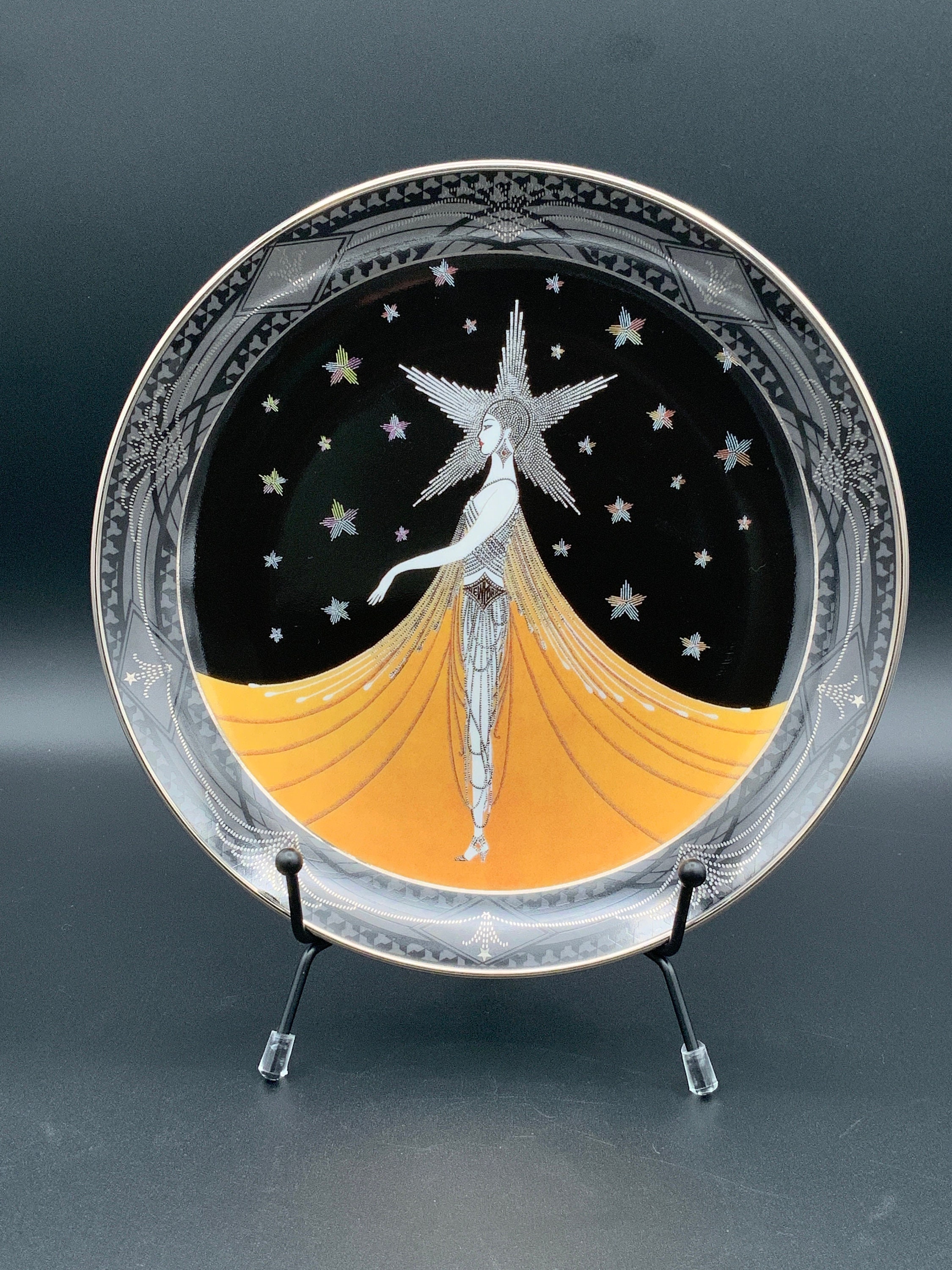 Erte' Royal Doulton Plate, Vintage Art Deco Collectible, Decorative ...