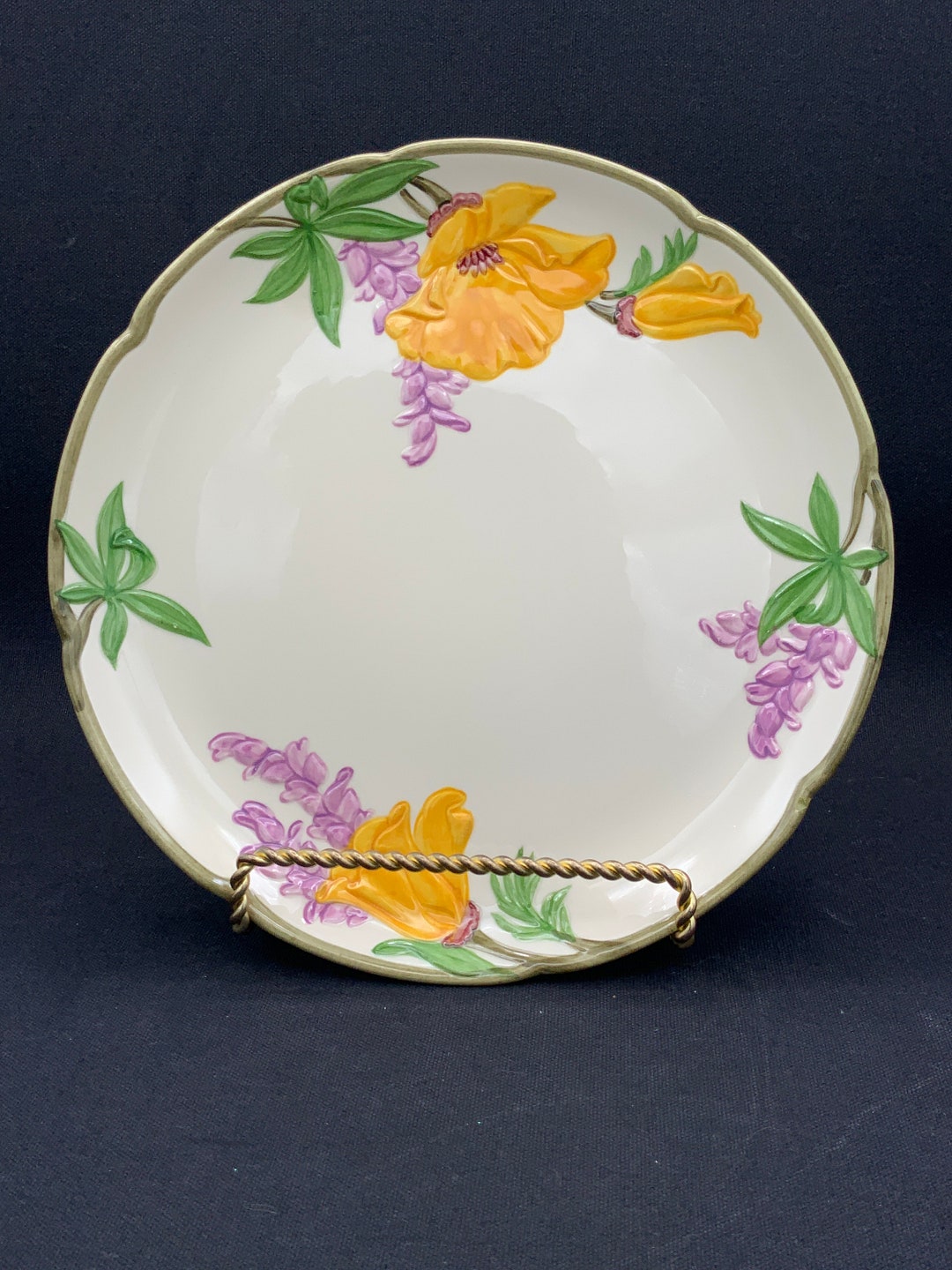 Vintage Franciscan California Poppy Dinner Plate, Collectible Plate ...