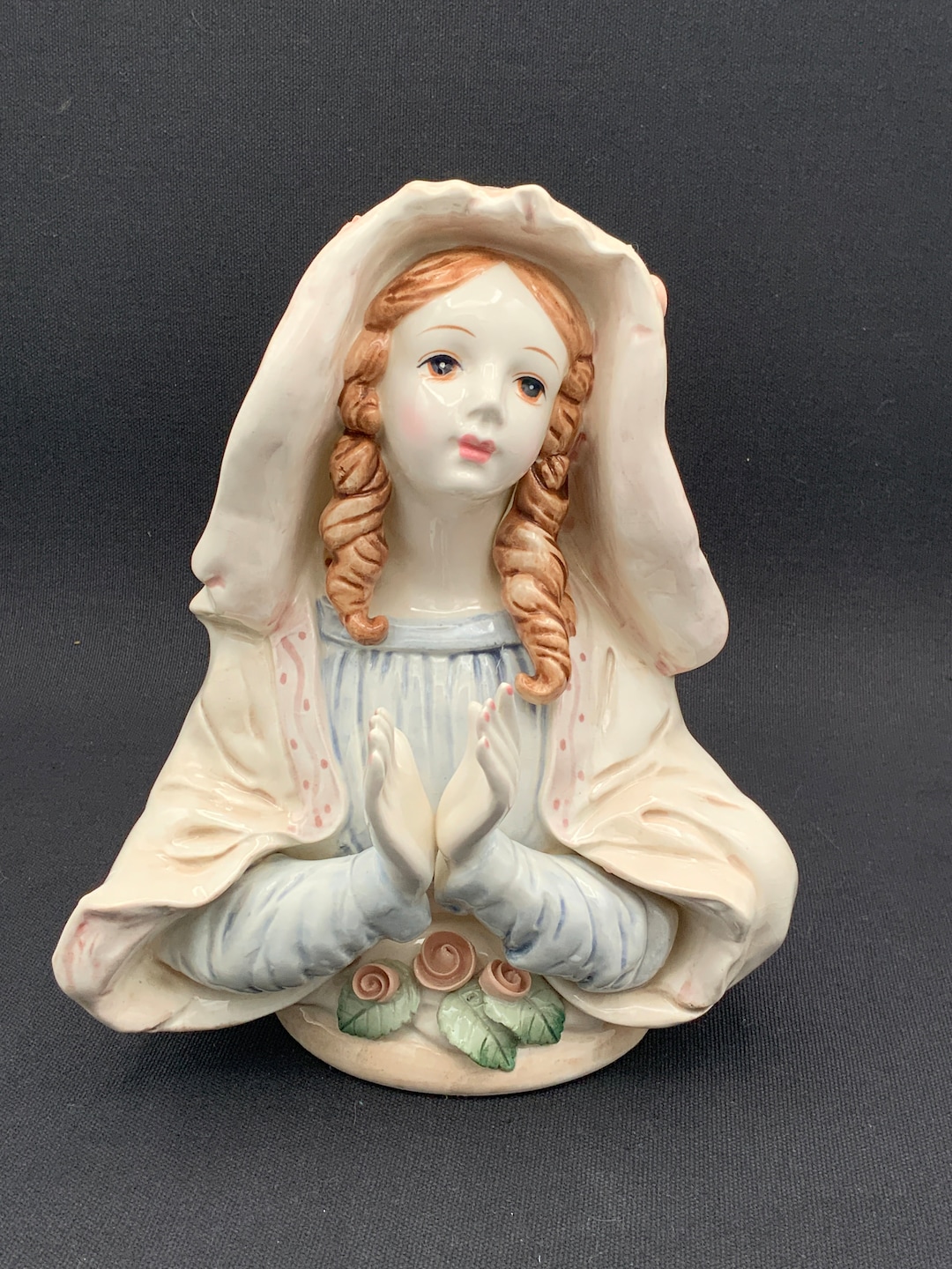 Virgin Mary Statue by Lefton, Devotional Accent, Religious Figurine ...