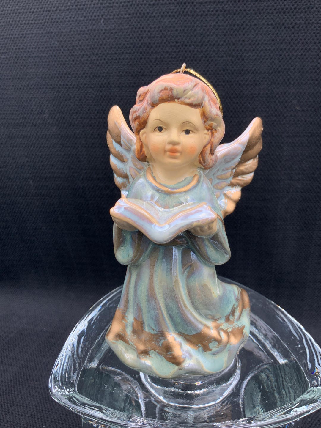 Vintage Iridescent Angel Bell, Christmas Ornament - Etsy