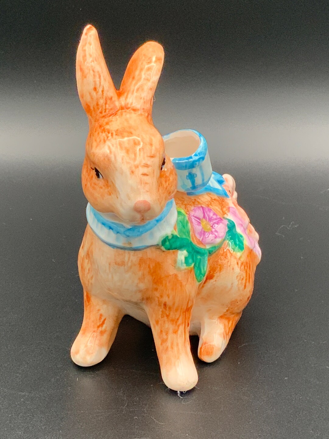 Vintage Rabbit Figurine, Vintage Bunny Decoration, Rustic Rabbit ...