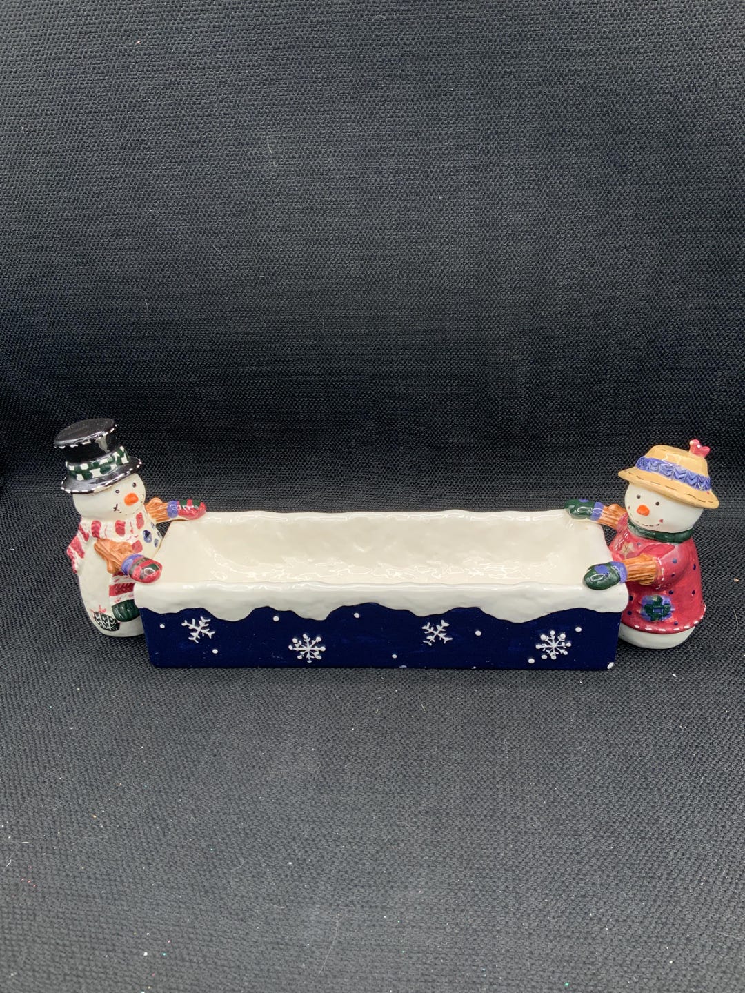 Snow Friends Collection Snowmen Cracker Tray, St. Nicholas Square, Box ...