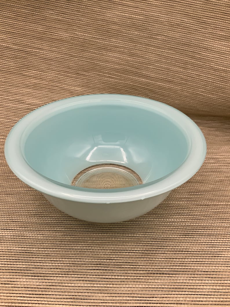 Vintage Pyrex Blue 7 Bowl, Light Blue Glass Pyrex Mixing Bowl, 1 Liter ...